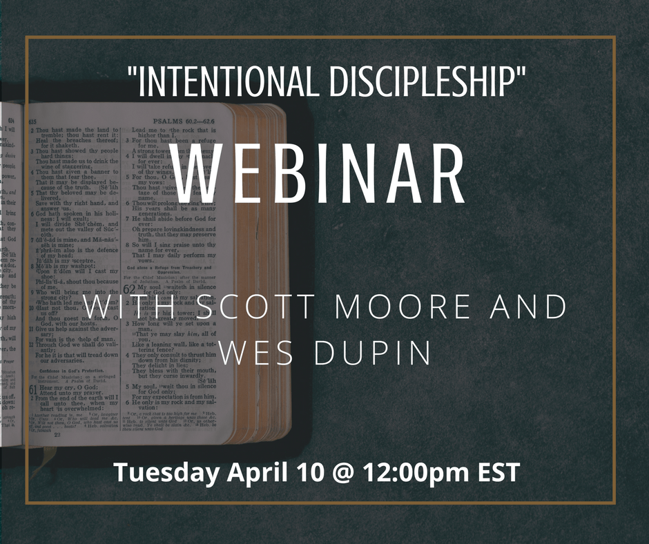Webinar: Intentional Discipleship - The Wesleyan Church